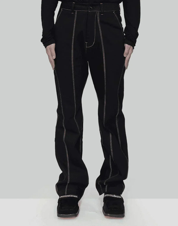 professor.E Overlock Flared Jeans – 082plus