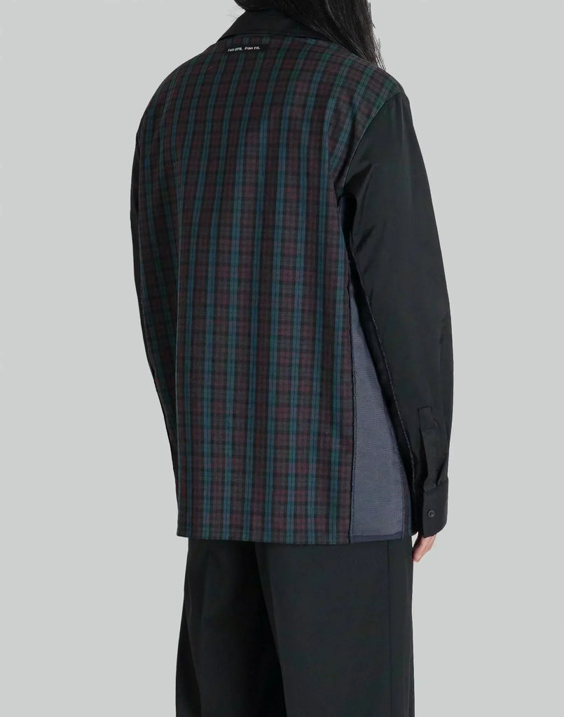 99%IS- 1% Patch Side Ribbed Check Shirt – 082plus