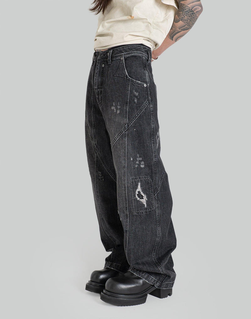 FENG CHEN WANG SIDE RELEASE DENIM PANTS – 082plus FENG CHEN WANG SIDE RELEASE DENIM PANTS – 082plus