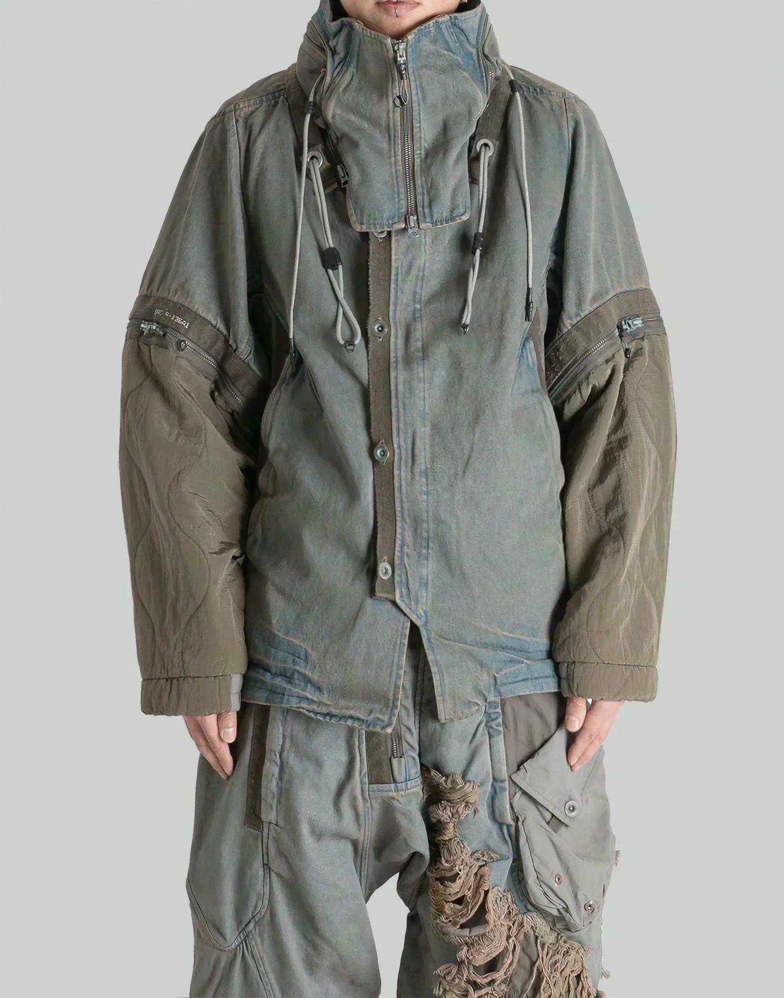 HAMCUS OT / WASTELAND WALKER CONVERTIBLE DENIM JACKET – 082plus