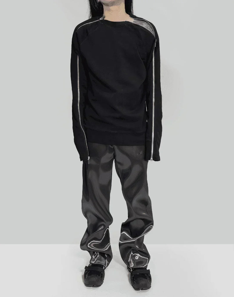 HELIOT EMIL DOUBLE ZIP CREWNECK – 082plus