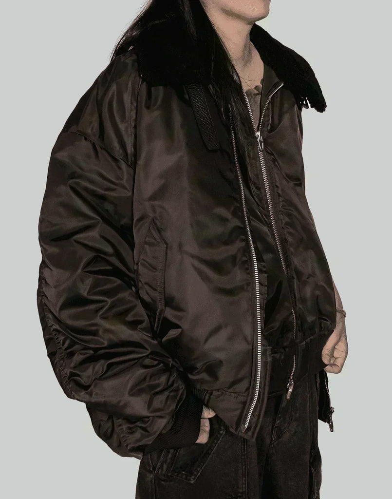 Juun.J Shearing Lamb Collar Ma-1 Jumper – 082plus